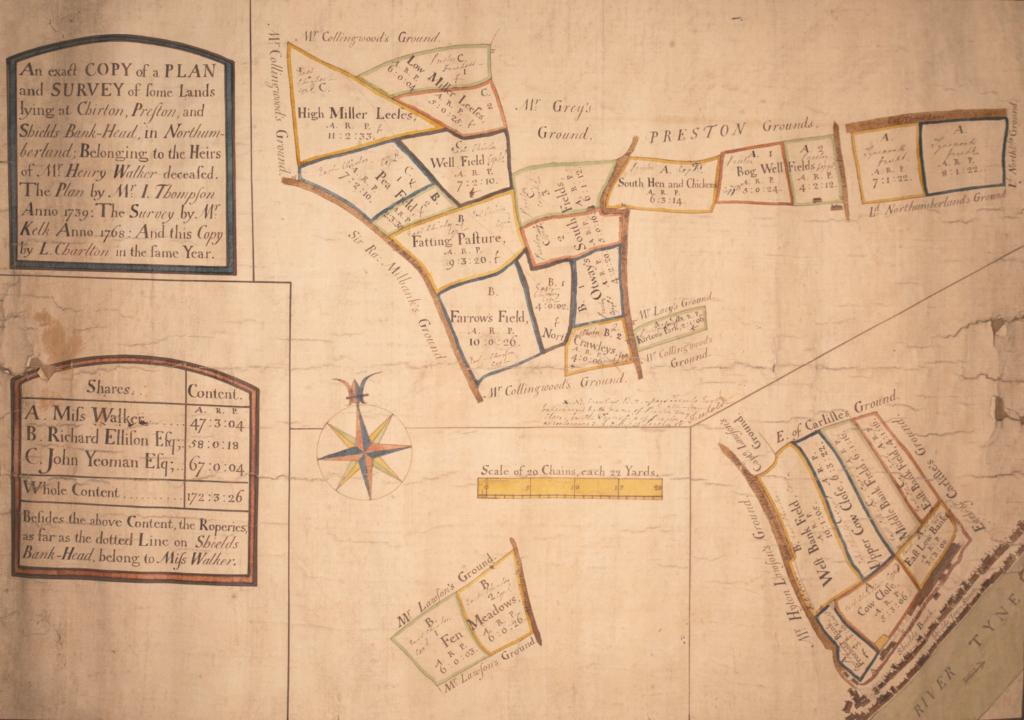 250-Year-Old Map of North Shields and Preston – Penbal